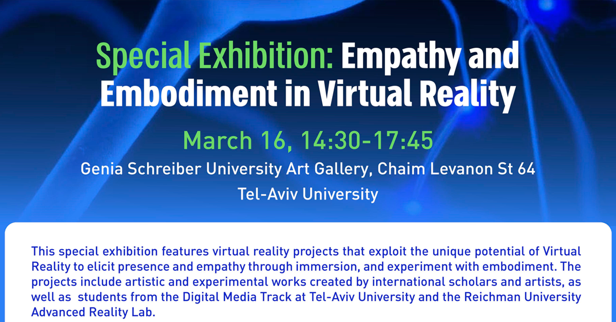 Special Exhibition: Empathy and Embodiment in Virtual Reality - guestxr